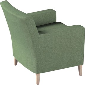 Potah na křeslo IKEA Karlstad barva zelená látka pletený vzor