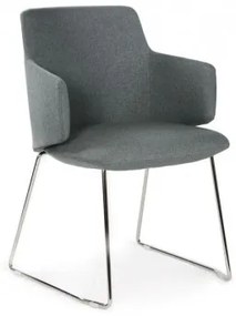 LD seating Designové křeslo MELODY MEETING 360-Q Barva kostry bílá kostra GALERIE - Čalounění LD seating KŮŽE 6 / Kůže 2021