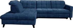 XXXLutz ROHOVÁ SEDAČKA, textil, modrá Xora - Sedací soupravy - 002527008012