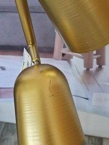 Zlatá stojací lampa více antik - 26*39*130 cm