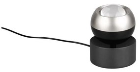 Černá/ve stříbrné barvě LED stolní lampa (výška 14 cm) Orbit – Trio Select