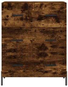 Skříň highboard kouřový dub 69,5 x 34 x 180 cm kompozitní dřevo,  3198414
