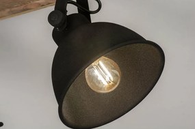 Stropní industriální svítidlo do kuchyně Liverpool Nero II