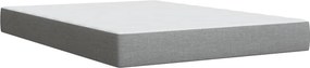 Box spring postel s matrací světle šedá 160 x 200 cm textil 3285484