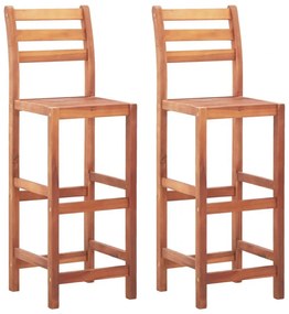 Barové židle 2 ks masivní akáciové dřevo,  46314 HangarStore.cz