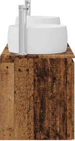 Sada koupelnových skříněk 3 ks Staré dřevo 49,5 x 44,5 x 66 cm 3405715