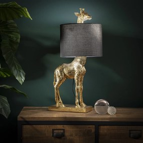 Velké dekorační  svítidlo Gold Giraffe výška 70cm