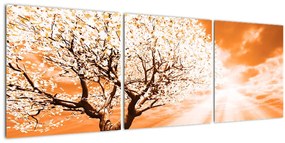 Oranžový obraz stromu (120x40 cm), 40 dalších rozměrů