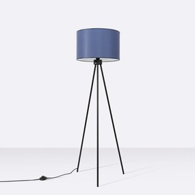Sollux Lighting Stojací lampa NEVIA tmavě modrá