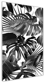 Wallmuralia Vertikální Fotoobraz na skle Tropické listy 50x100