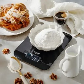 Adler AD 3183b černá / Kuchyňská váha / Přesnost 1 g / Maximálně 5 kg
