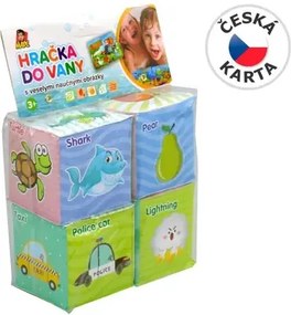 Pěnové kostky do vody / Hračka do vany / 7 × 7 × 7 cm / od 3 let