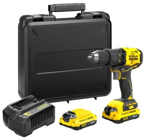 Stanley - 18V AKU vrtačka, 2x aku 2,0 Ah Li-ion, nabíječka SFMCD710D2K-QW