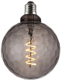 OnaDnes -20% Kouřově černá dekorativní žárovka Halo Design COLORS Geo E27 2,5W 12,5 cm