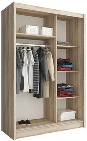 Piaski Šatní skříň se dvěma zrcadly Maja - 130 cm