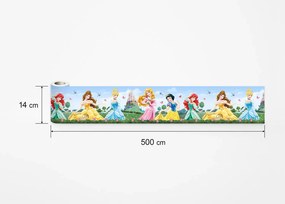 Dětská samolepící bordura na zeď Disney Princezny | 5 m x 13.8 cm | DWBD8072