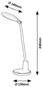 Rabalux - LED Stmívatelná dotyková stolní lampa LED/10W/230V 3000-6000K