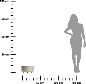 PLASTOVÝ KVĚTINÁČ TERRA 30X14,5 CM BÉŽOVÁ
