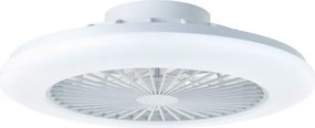 Brilliant G60020/05  Stmívatelné LED svítidlo SALERNO BÍLÉ &amp; reverzní VENTILÁTOR + funkce LED