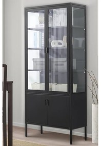 House Nordic Černá vitrína BRISBANE 180 cm 3001057