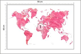 Fototapeta Mapa Světa Samolepící tapety 416x254