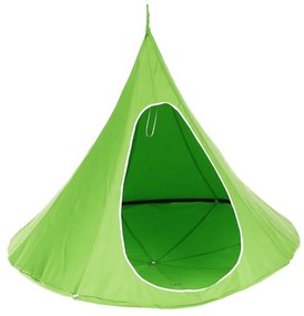 Závěsné houpací křeslo, zelená, KLORIN NEW KIDS CACOON HAMMOCK