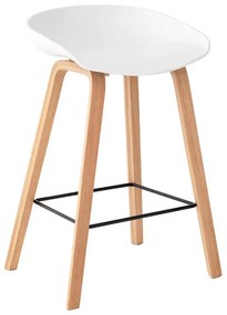 Barová židle rieno 66 cm bílá MUZZA