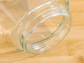 Verk Group Skleněná nádoba na koření do kuchyně s uchem, 300 ml + lžička