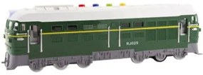 Plastová zelená lokomotiva se světlem a zvukem, 35cm
