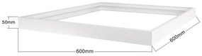 LED Solution Bílý přisazený LED panel s rámečkem 600 x 600mm 40W Premium Barva světla: Studená bílá 189016_191024
