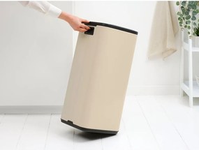 Béžový dotykový ocelový odpadkový koš 30 l Bo Touch – Brabantia