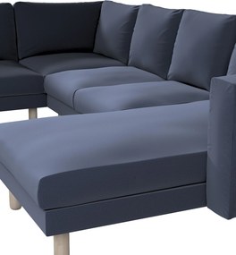 Potah na pohovku IKEA Norsborg rohová, 5-místná se šezlongem barva tmavě modrá látka sametová