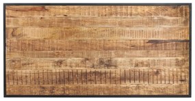 Jídelní stůl Plaster - 140 cm | hrubé mangovníkové dřevo