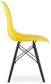 Židle OKSANA - černá/žlutá