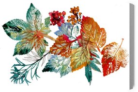 Obraz Podzimní Listí Jako Malované Akvarelem Nedostatek Nedostatek Přírodní plátno 100x70