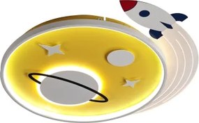 Brilagi -LED Dětské stropní svítidlo STARSHIP LED/64W/230V 3000/4500/6000K žlutá
