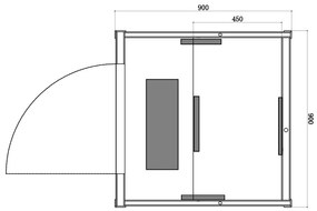BPS-koupelny Infrasauna Relax  90x90, 1-2 osoby