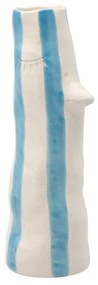 Villa Collection Kameninová váza se zobákem a řasami Styles 34 cm Blue