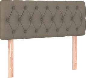 Box spring postel s matrací taupe 100 x 200 cm textil 3126465