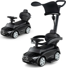 Costway Autosedačka Mercedes-Benz 3 v 1 sjízdné auto s madlem