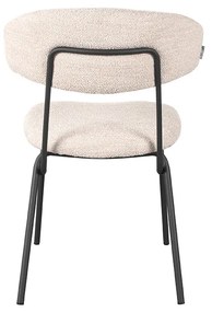 Jídelní židle Zack - přírodní tkanina