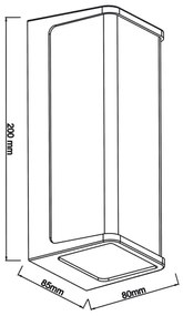 Top Light - LED Venkovní nástěnné svítidlo BLOCK LED/10W/230V IP65 4000K