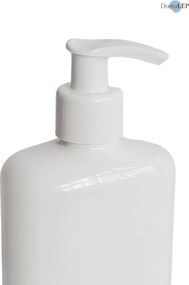 Dávkovač na mýdlo 250 ml bílý s bílou pumpičkou LIMA