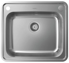 Hansgrohe S41 - S412-F500 Vestavěný dřez 500/400, nerezová ocel 43336800