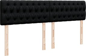 Box spring postel s matrací černá 180x200 cm textil 3287156