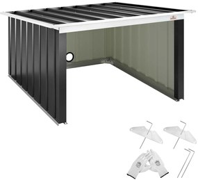 Deuba Garáž pro robotickou sekačku 89x90x54 cm - antracit