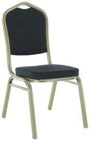 Tempo Kondela Konferenční židle ZINA 2 NEW stohovatelná, šedá/champagne