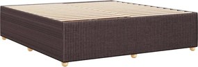 Rám postele bez matrace tmavě hnědý 180 x 200 cm textil 3284959