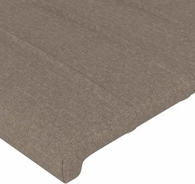 Čelo postele béžové 180x5x118/128 cm látkové 3116588
