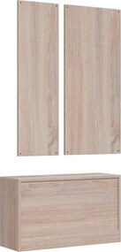 Šatní skříň se 3 dveřmi šedá 118x50x171,5 cm borovice Panama 282662